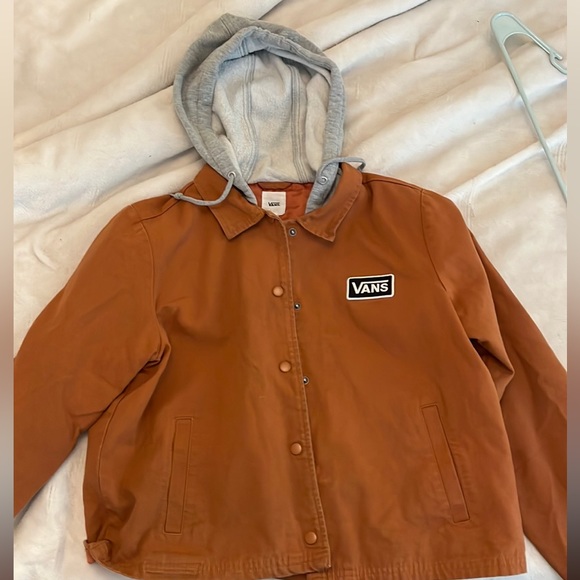 Vans | Jackets & Coats | Vans Coat Burnt Orange Lined Sleeves Only Wore ...